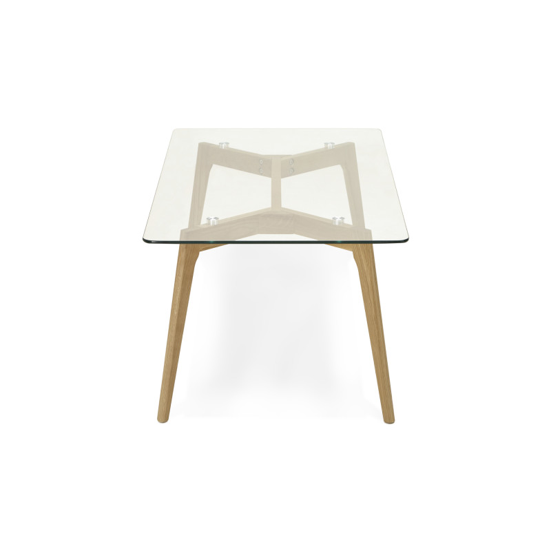 Table basse design plateau verre - LENA